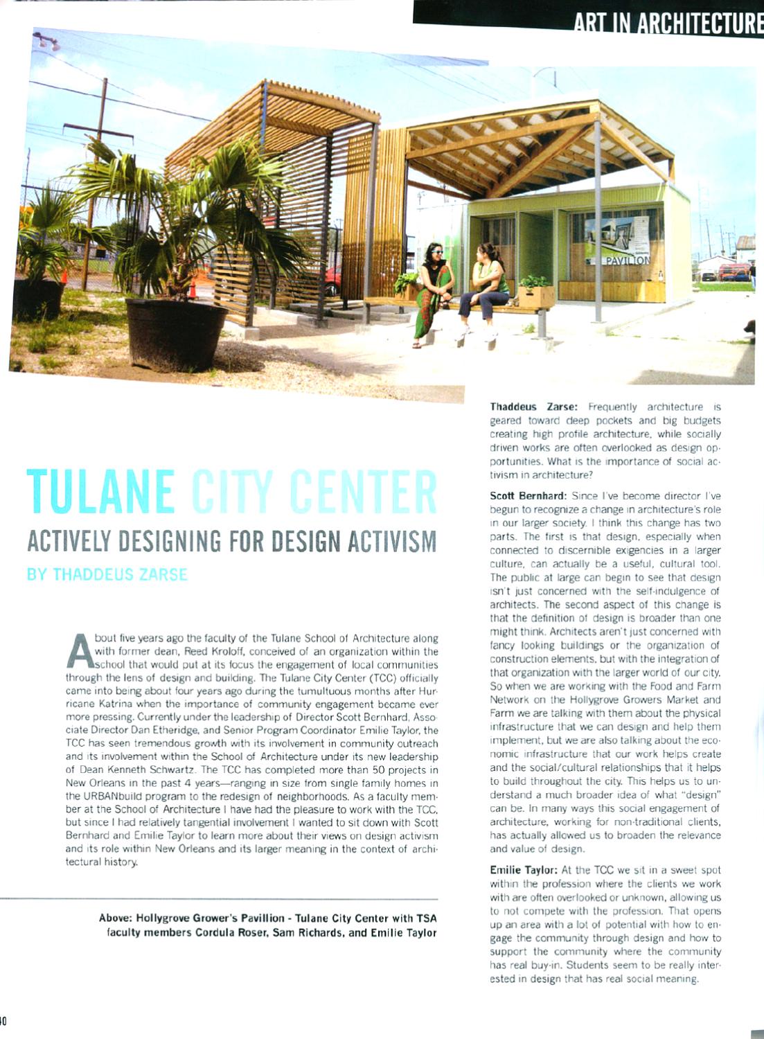 Tulane City Center Actively Designing for Design Activism by Tulane School of Architecture - Issuu
