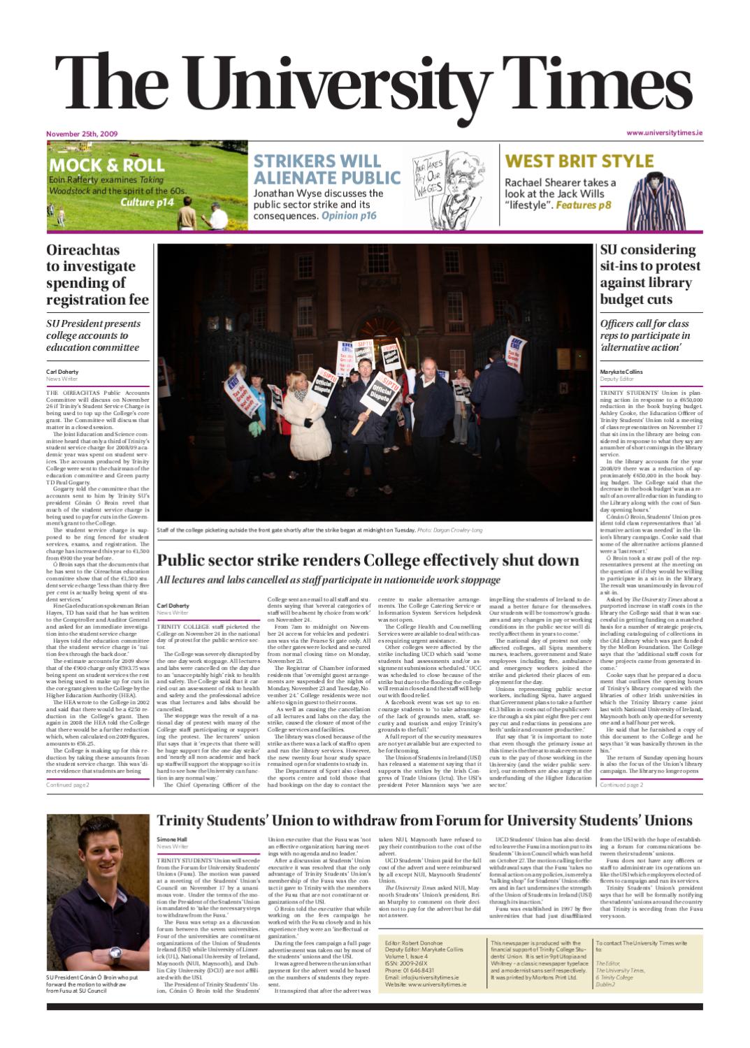 The University Times - Vol. 1, Issue 4 by The University Times - Issuu