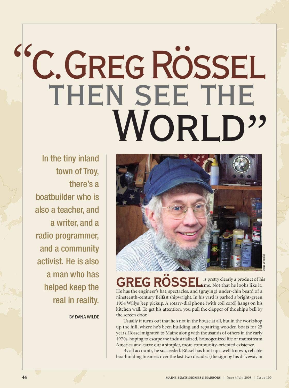 Greg Rossel Profile by Maine Boats, Homes & Harbors - Issuu