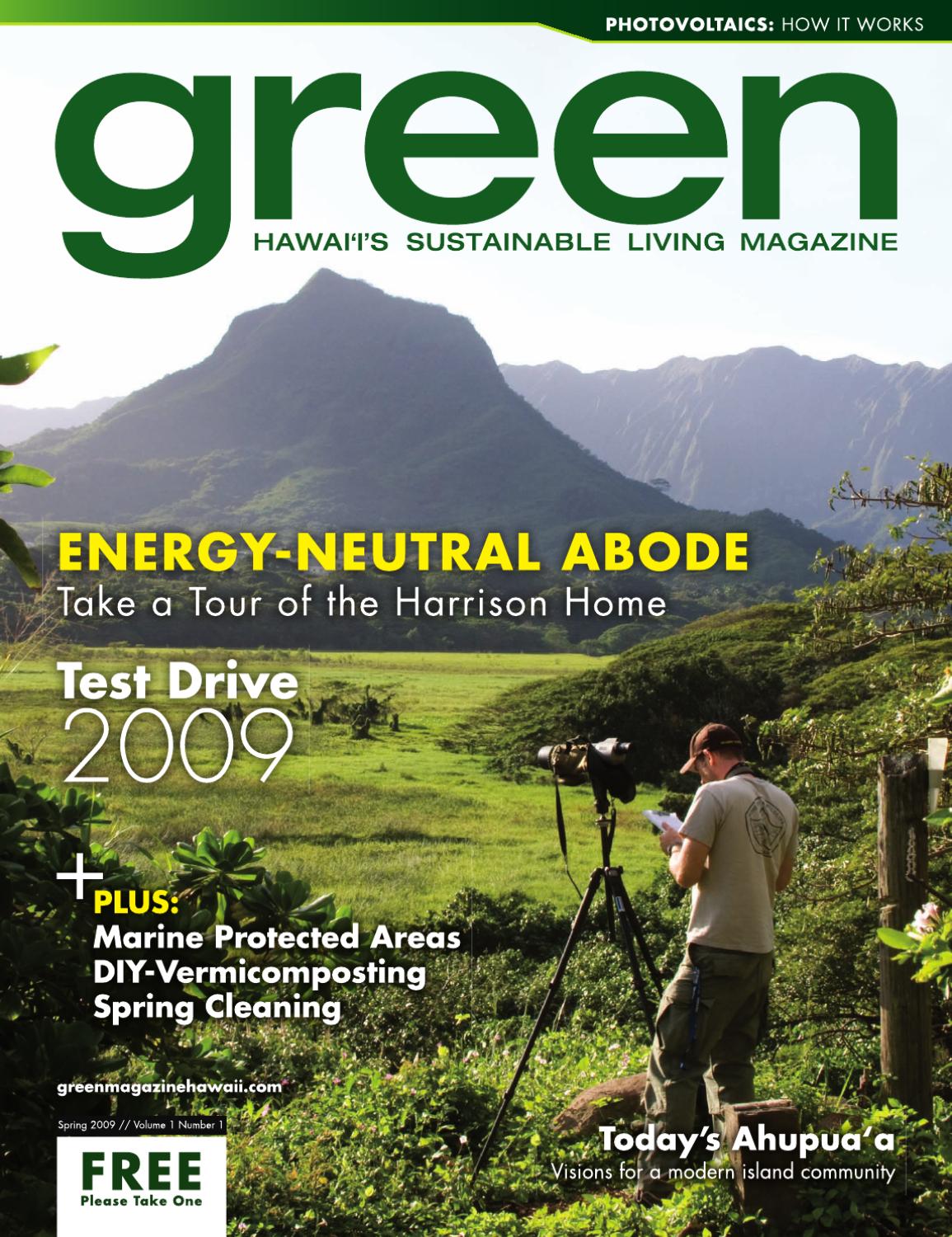 GREEN Volume 1 Number 1 by Green Magazine Hawaii: Hawaii's Sustainable ...
