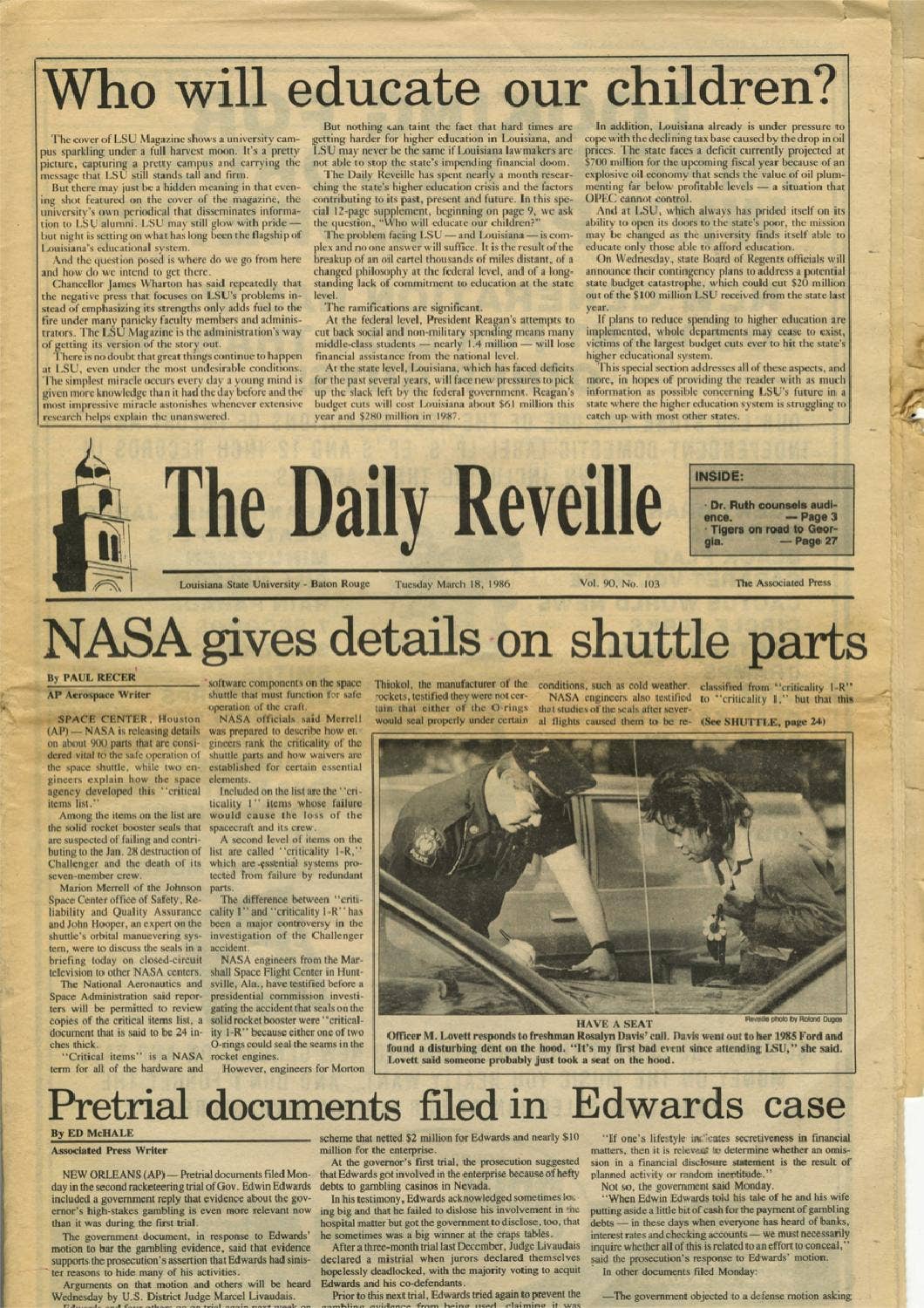The Daily Reveille Archived Budget Cuts paper by Reveille - Issuu