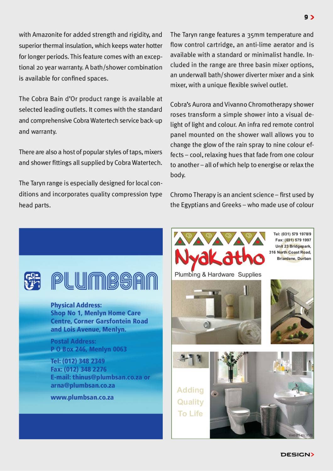 Cobra Watertech Special Report by DESIGN> - Issuu