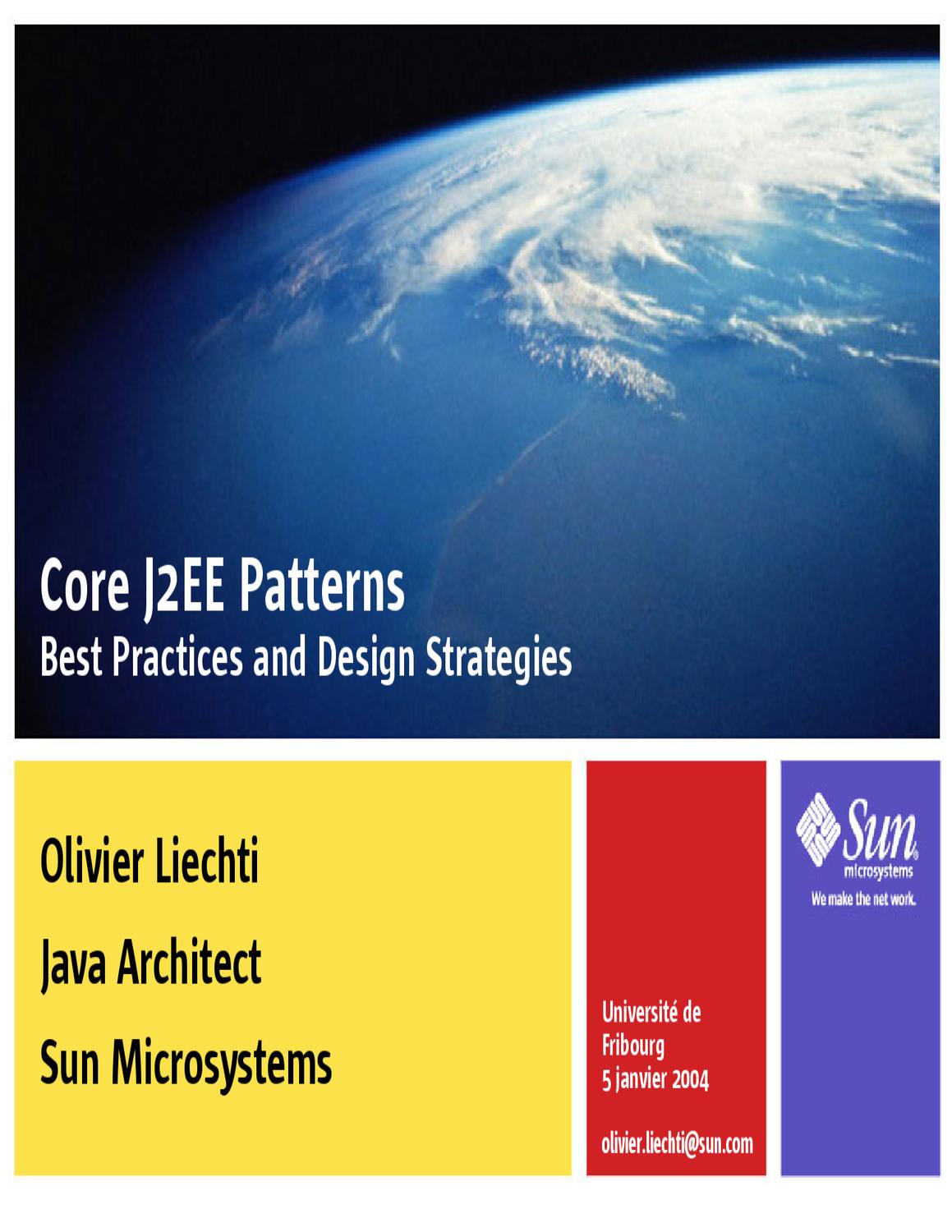 J2EE Core Patterns by sefler zhou - Issuu