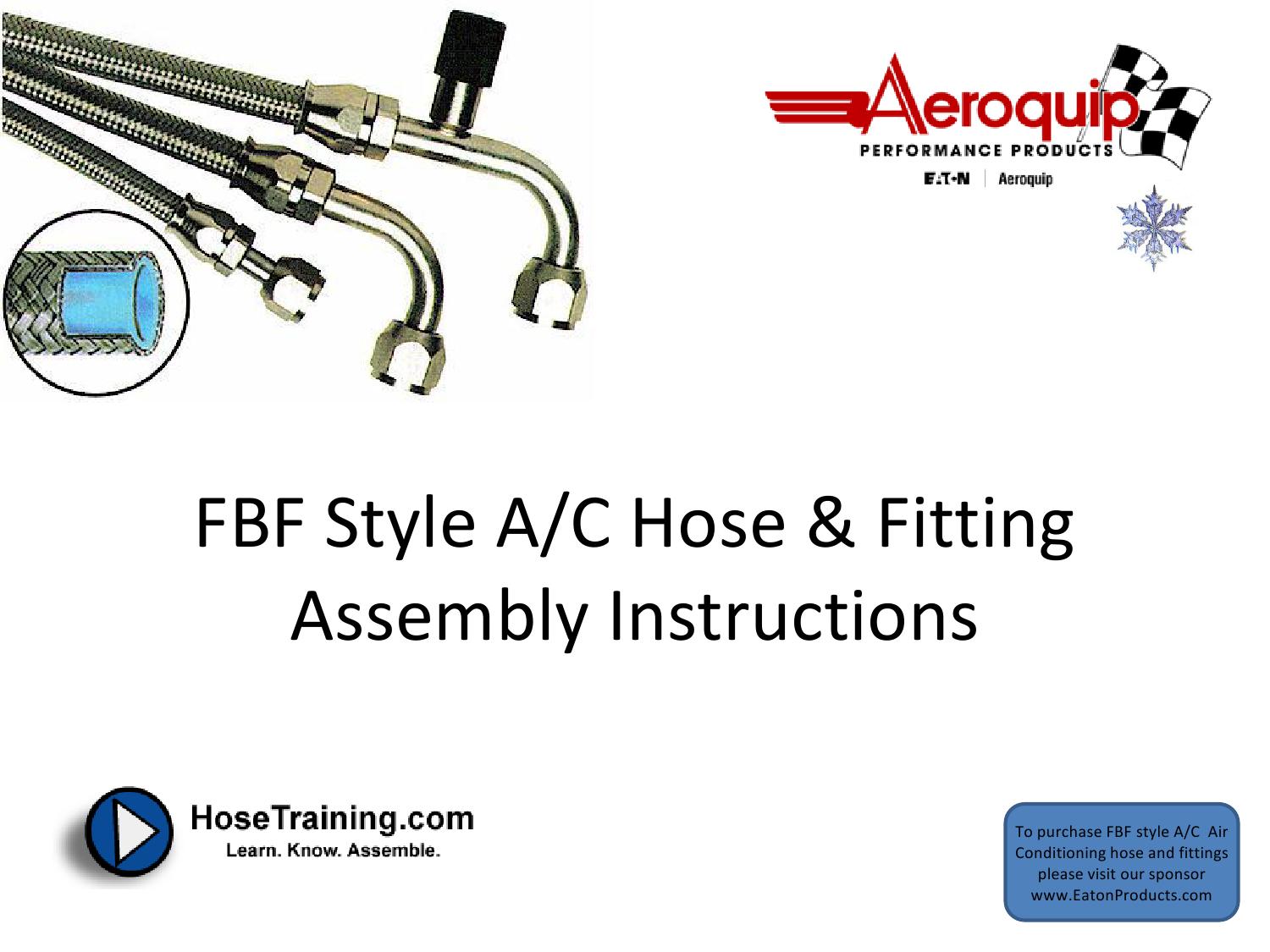 FBF Style Air Conditioning Hose Assembly Instructions by Murdock ...