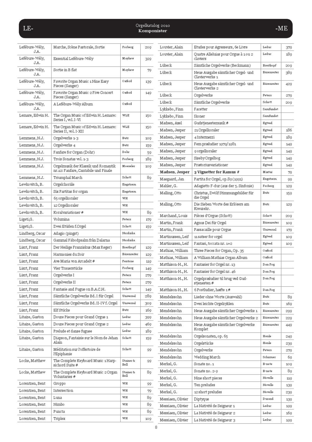 Aarhus Musik - noder.dk Orgelkatalog 2010 by Aarhus Musik - noder.dk ...