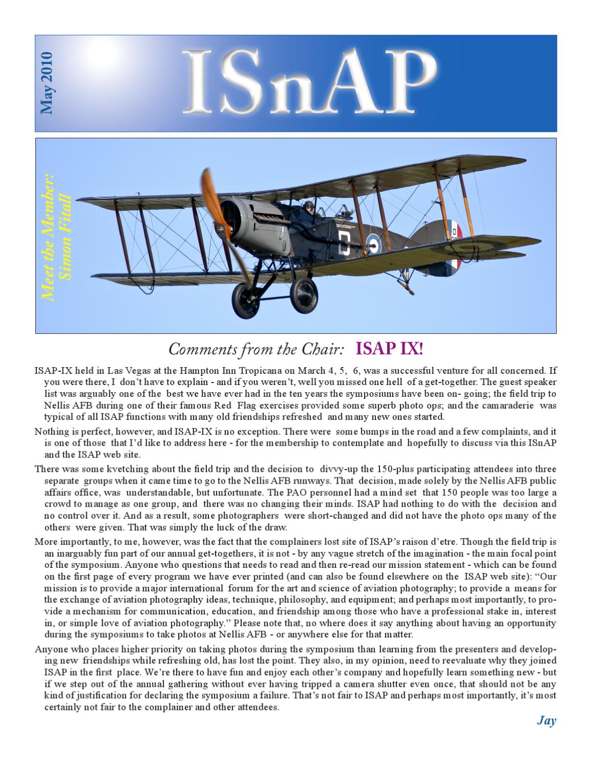 ISnAP 2010-05 by International Society of Aviation Photography, Inc ...