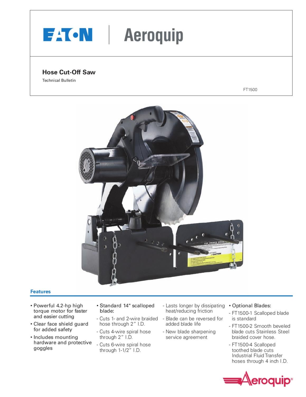 Eaton Aeroquip Hose Cut Off Saw by Murdock Industrial - Issuu