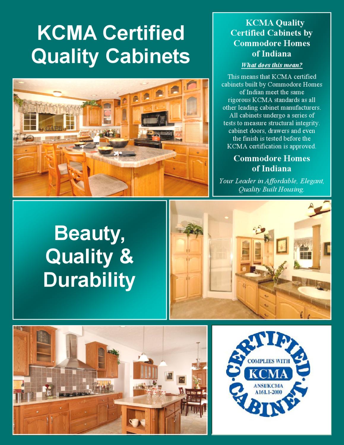 KCMA Cabinet Flyer by Commodore Homes, LLC - Issuu