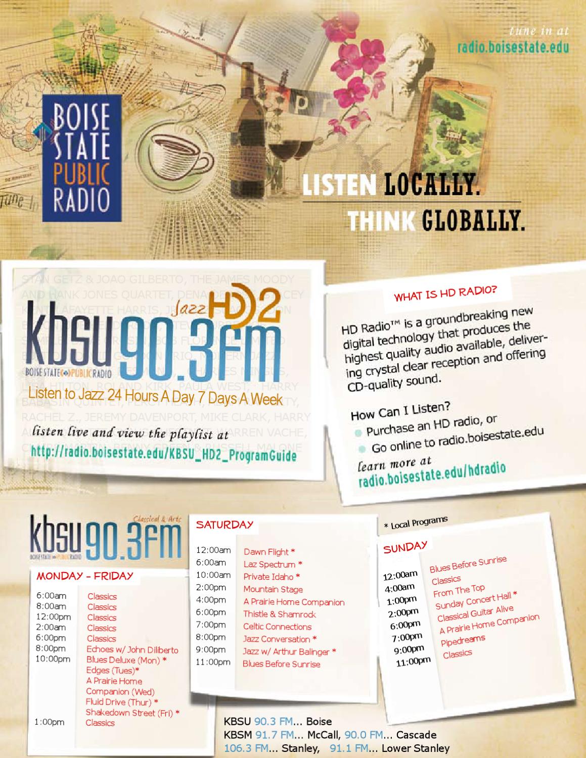Boise State Public Radio Program Guide by Boise State Public Radio - Issuu
