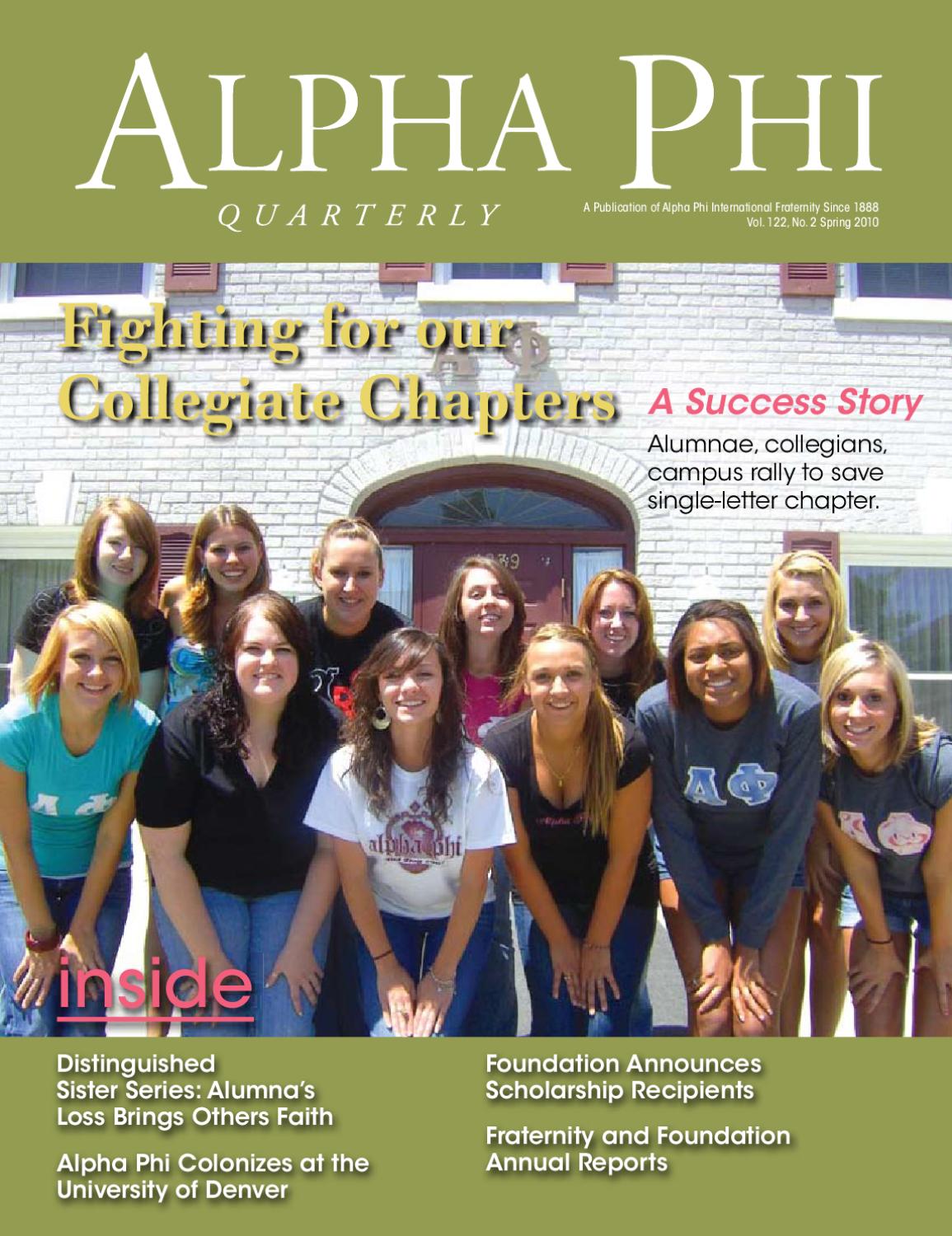 Spring 2010 Alpha Phi Quarterly by Alpha Phi International Fraternity ...