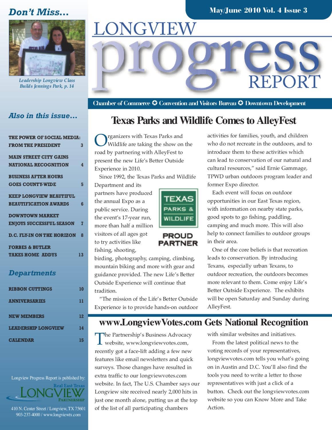 Longview Progress Report (May-June 2010) by Longview Chamber of ...