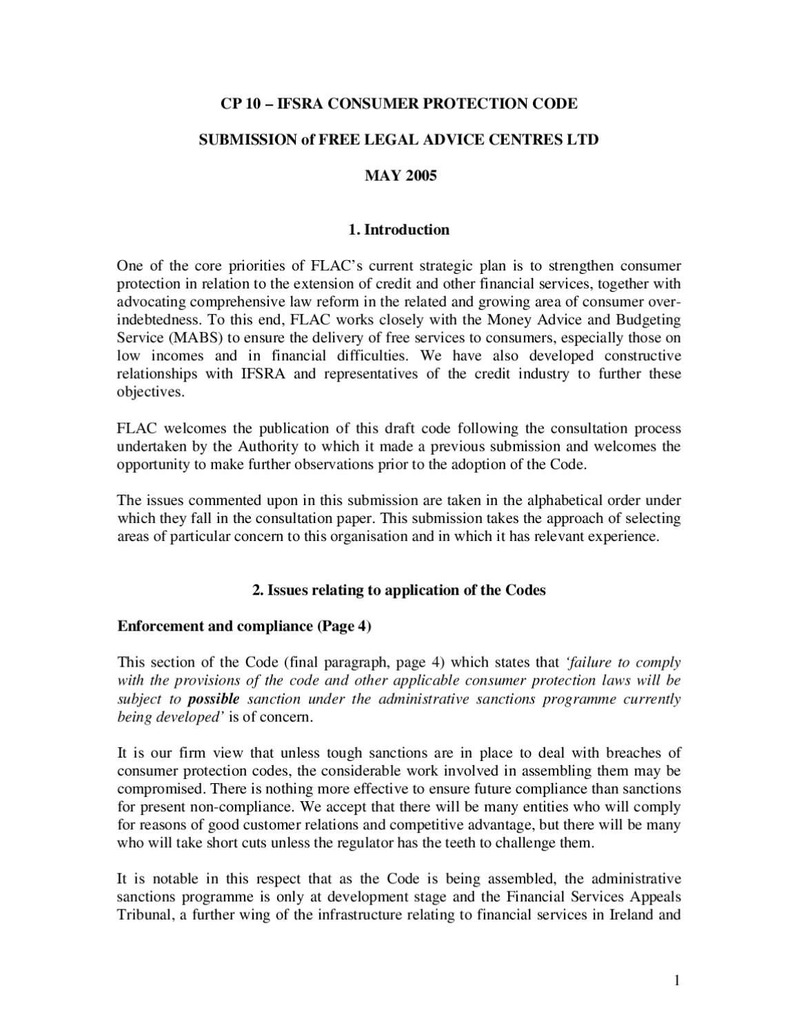http://www.flac.ie/download/pdf/may_2005_ifsra_consumer_protection_code ...