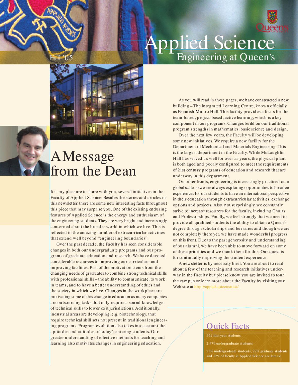 Applied Science Engineering at Queen's by Queen's Faculty of ...