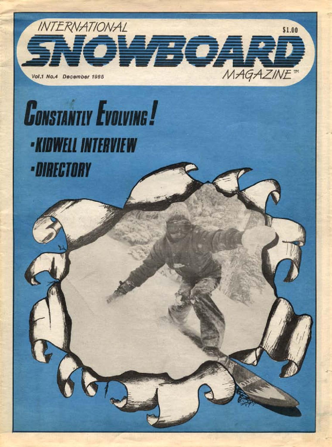 International Snowboard Magazine Dec 1985 by Bud Fawcett - Issuu