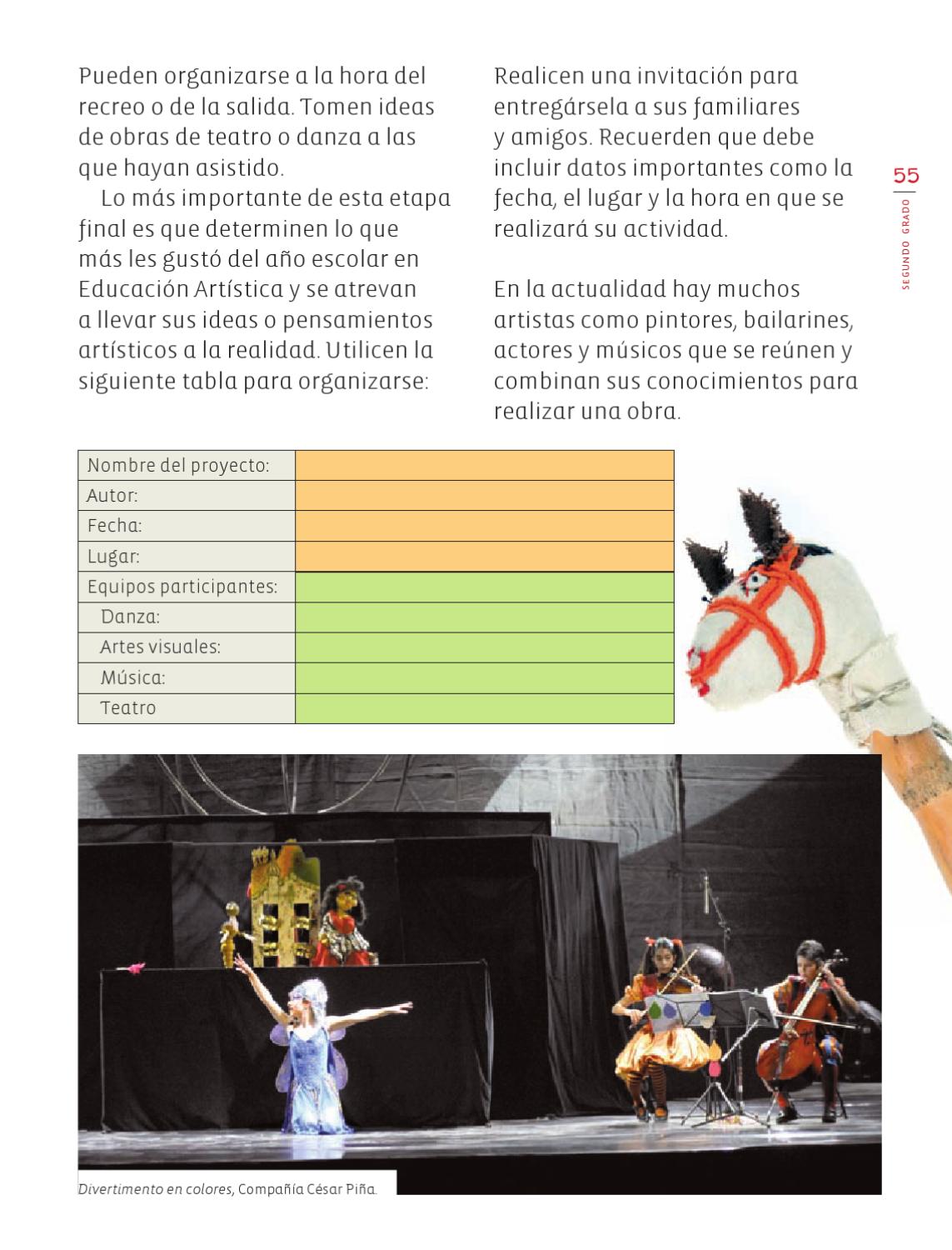 Educación Artística 2do. Grado Bloques 3,4 y 5 by Rarámuri - Issuu