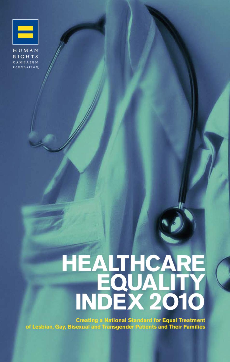 Healthcare Equality Index 2010 by Human Rights Campaign - Issuu