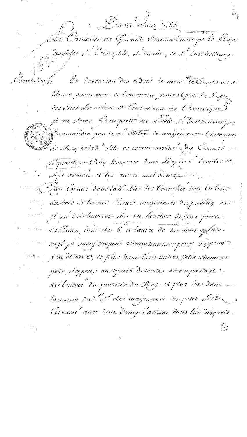 CHEVALIER DE GUITAUD - SAINT MARTIN - SAINT BARTH - 1689 by Christophe ...