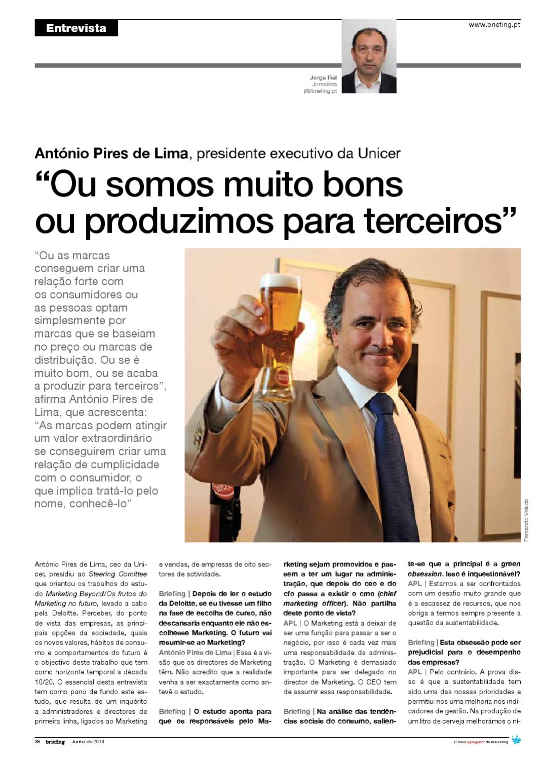 Entrevista a António Pires de Lima by LPM Comunicação - Issuu