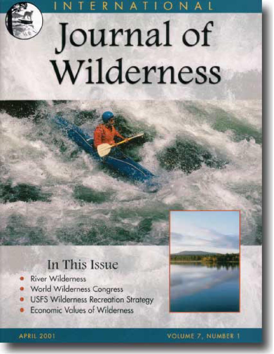 International Journal of Wilderness, Vol 07 No 1, April 2001 by WILD ...