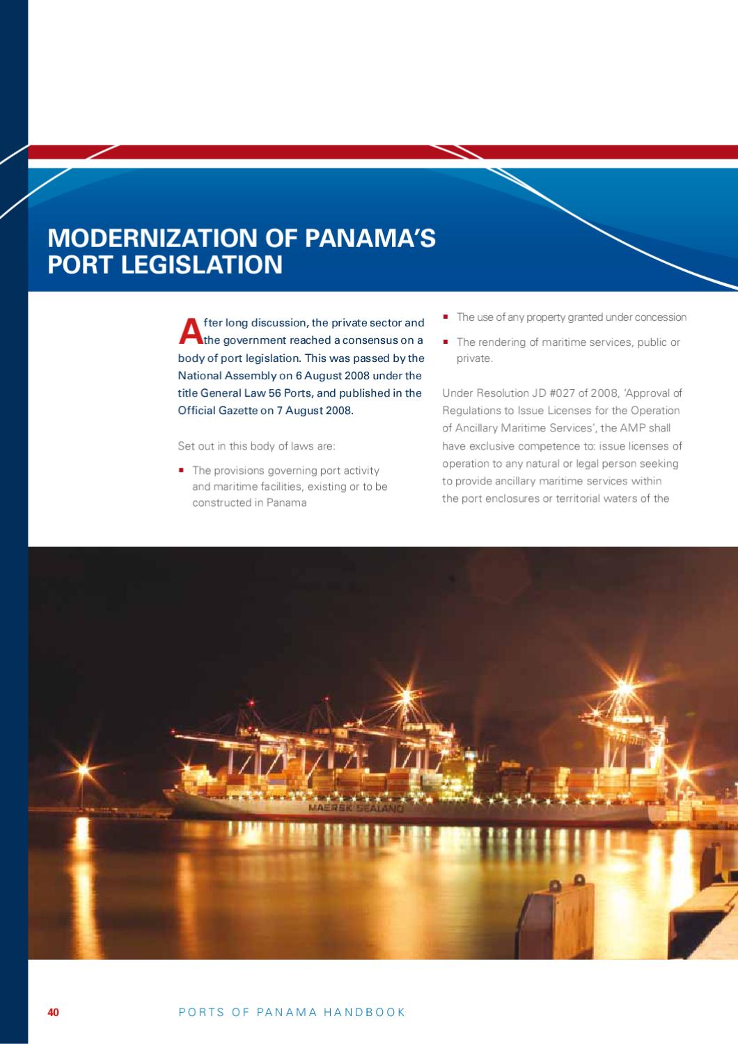 Ports of Panama Handbook 2010-11 by Land & Marine Publications Ltd. - Issuu