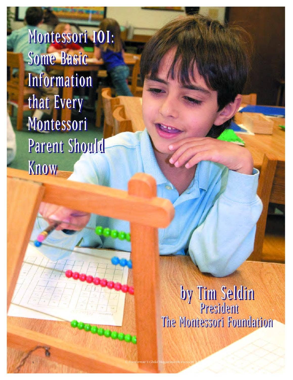 Montessori 101 - An Introduction by The Montessori Foundation - Issuu