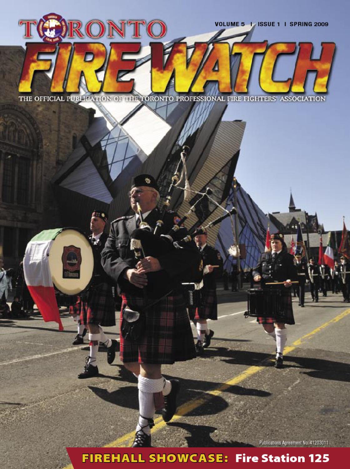Fire Watch (Spring 2009) by Toronto Professional Fire Fighters ...