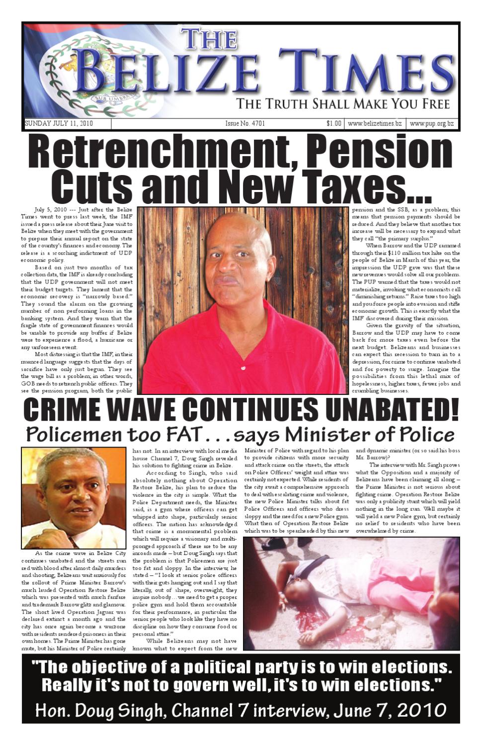 Belize Times 100711 by Belize Times Press - Issuu