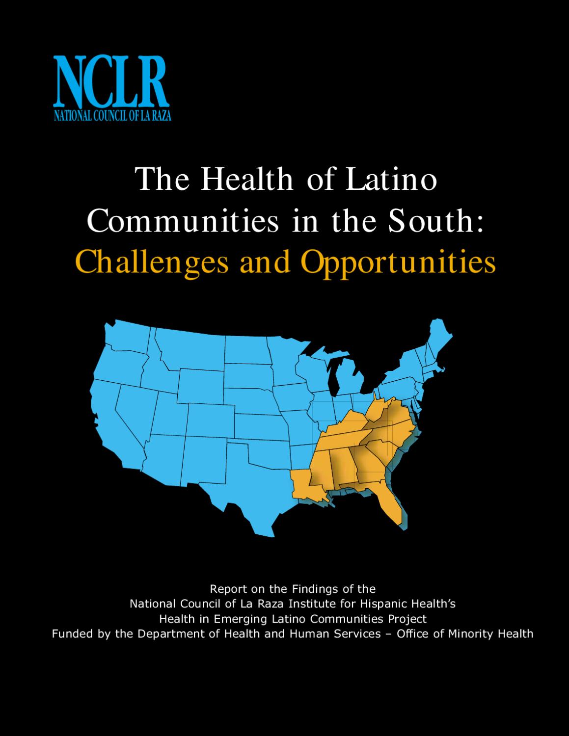The Health of Latino Communities in the South: Challenges and ...