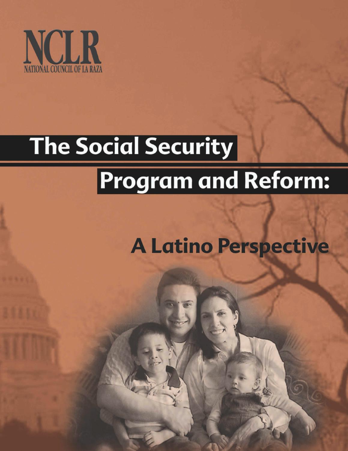 The Social Security Program and Reform: A Latino Perspective by ...