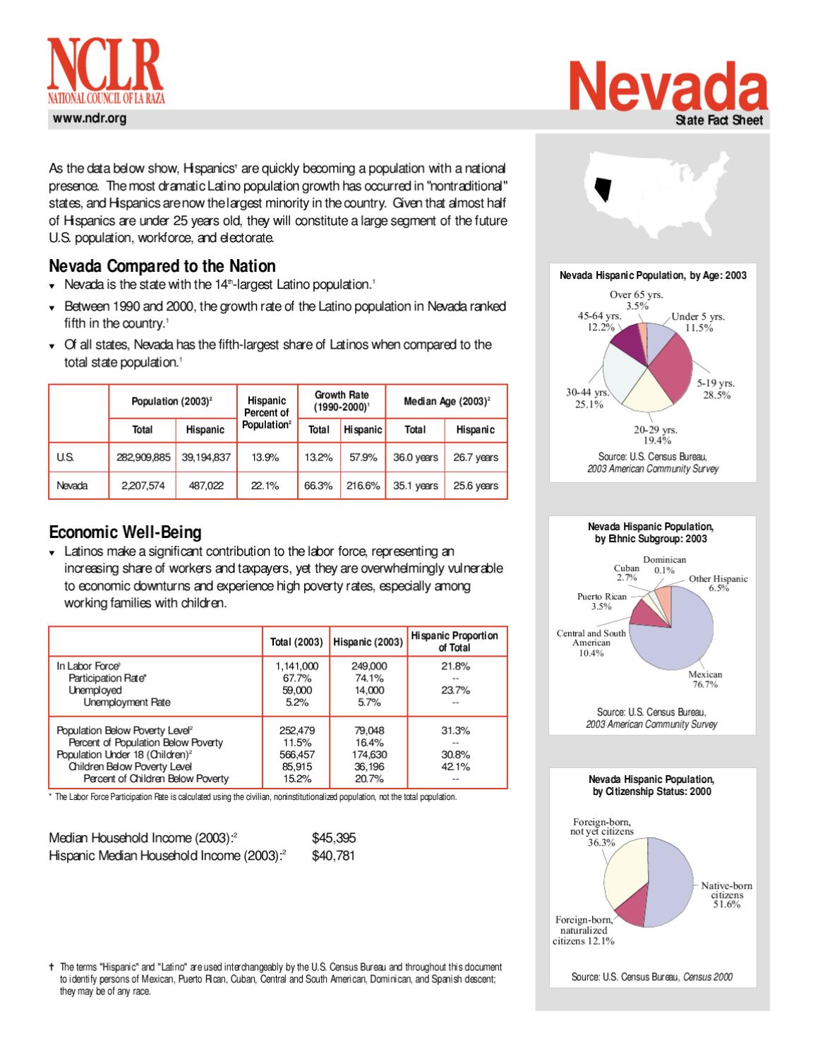 Nevada State Fact Sheet by UnidosUS - Issuu