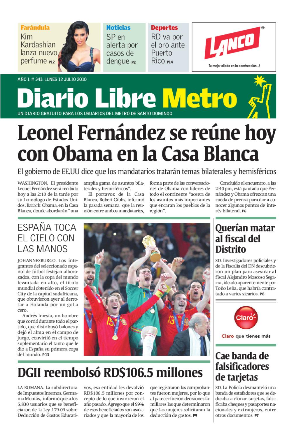 diariolibremetro343 by Diario Libre - Issuu
