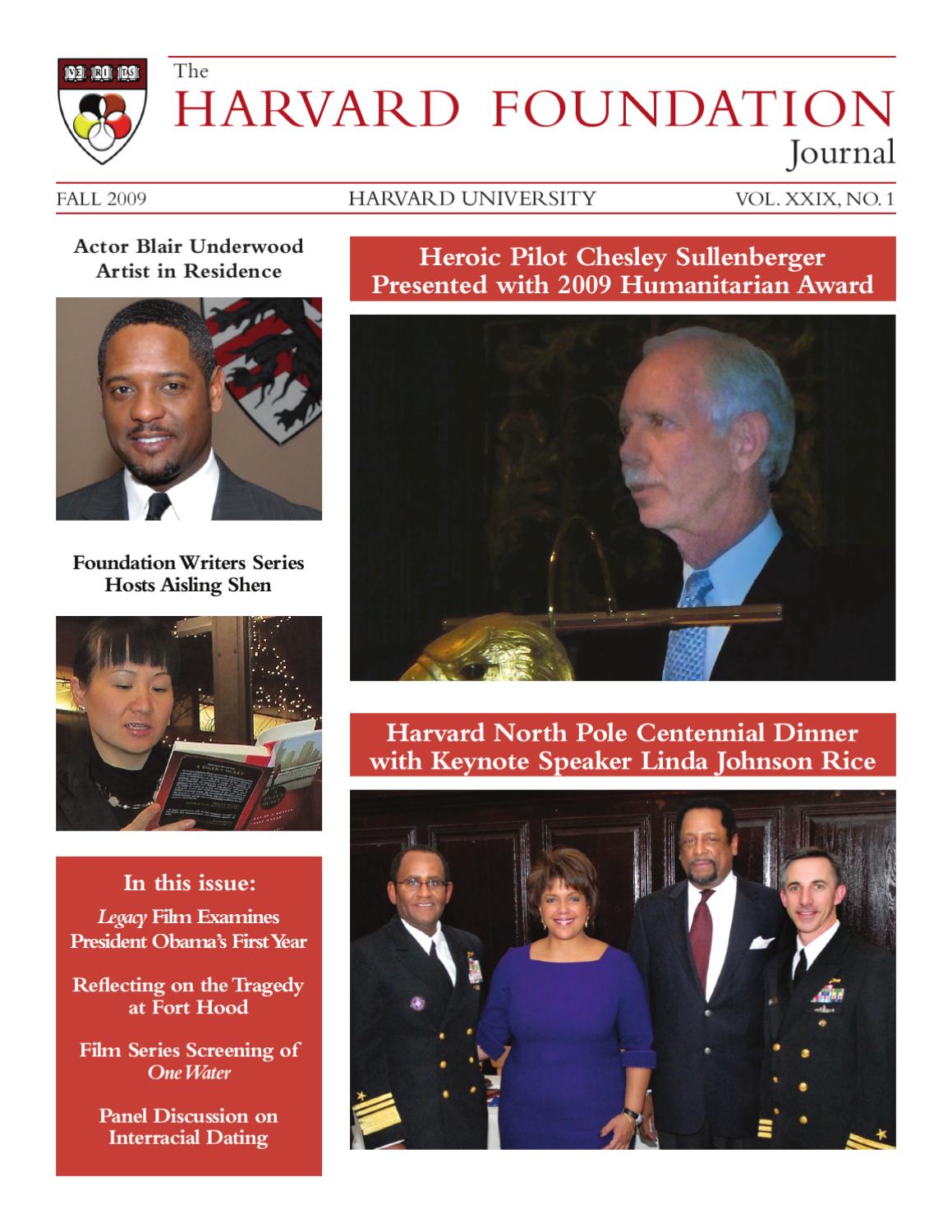 The Harvard Foundation Journal Fall 2009 by The Harvard Foundation - Issuu