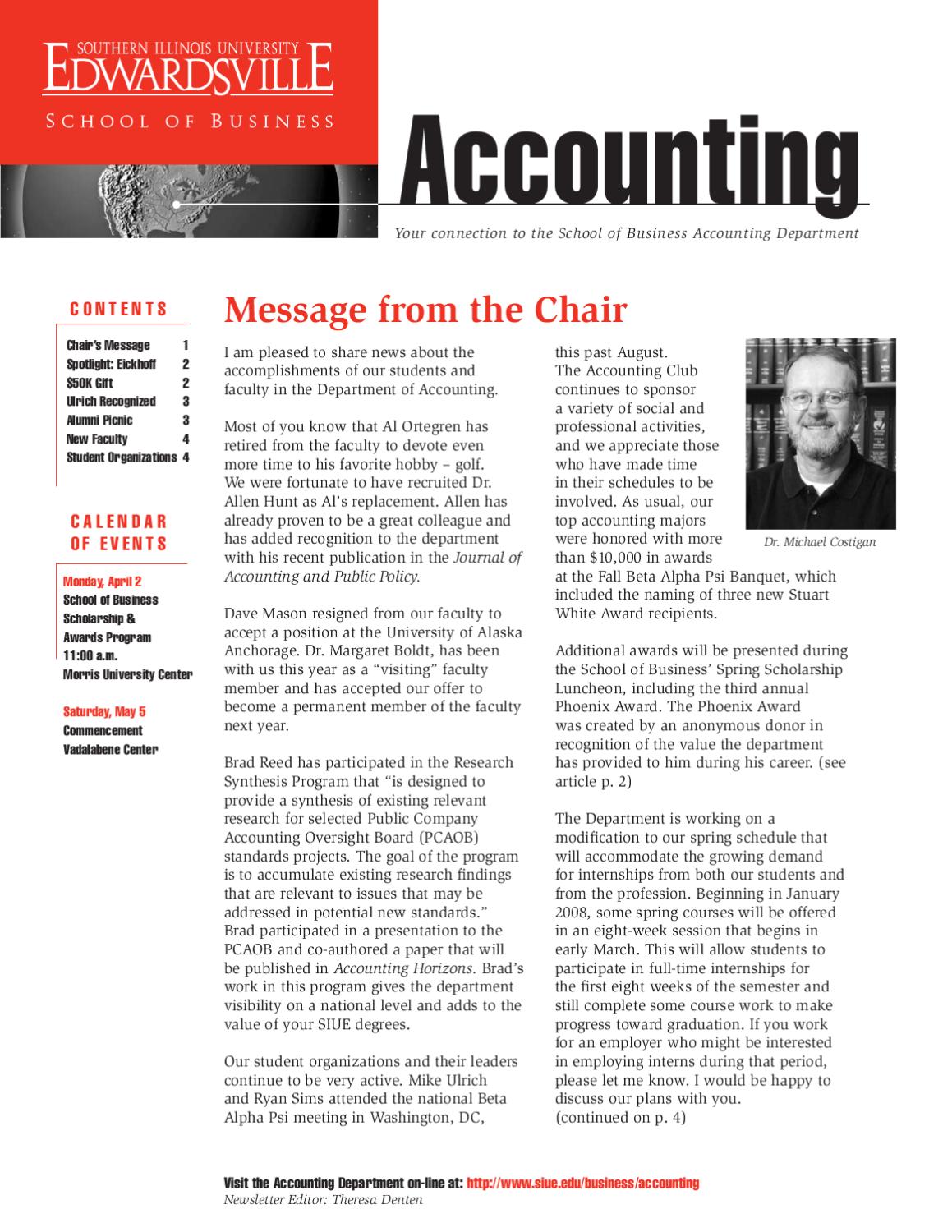 2007 Accounting Newsletter by SIUE - Issuu