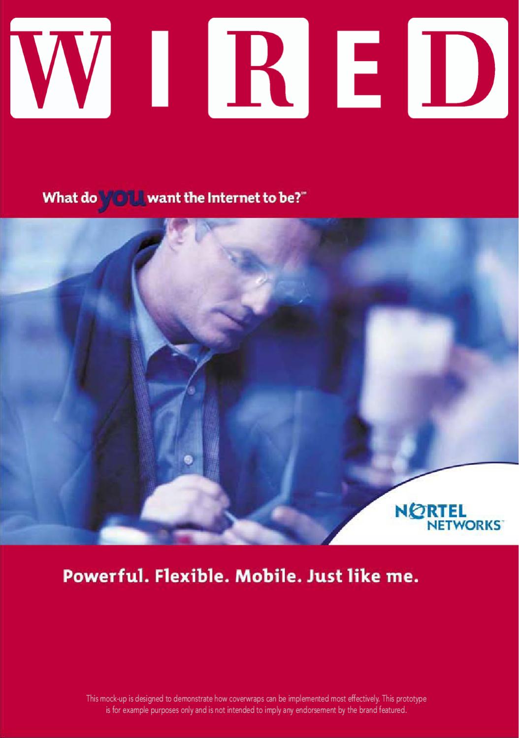 NORTEL - Mockup Example of Magazine Cover Wrap Marketing by Audience ...