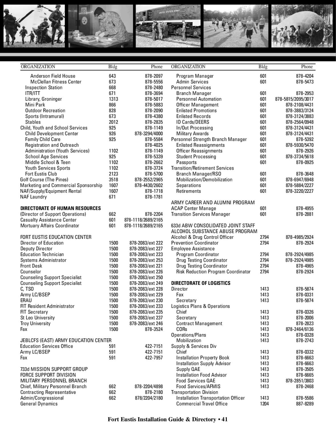 Fort Eustis 2010 Installation Guide and Directory by Military News - Issuu