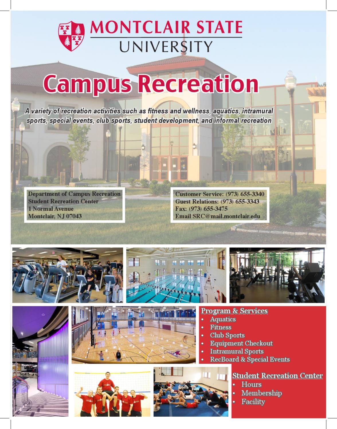 Campus Recreation Booklet by Montclair State Campus Recreation - Issuu
