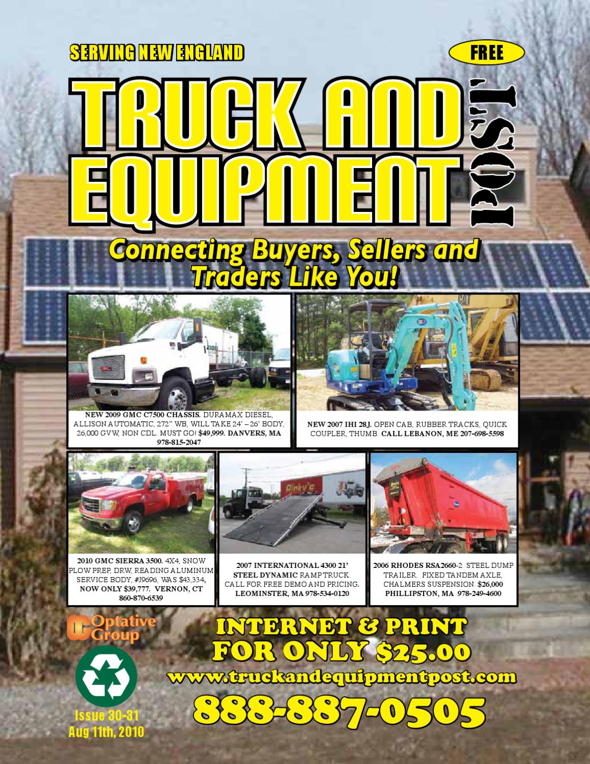 Truck And Equipment Post - Issue #30-31, 2010 by 1ClickAway - Issuu