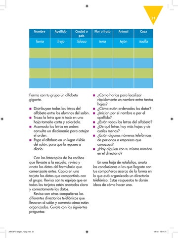 Español 3er. Grado by Rarámuri - Issuu