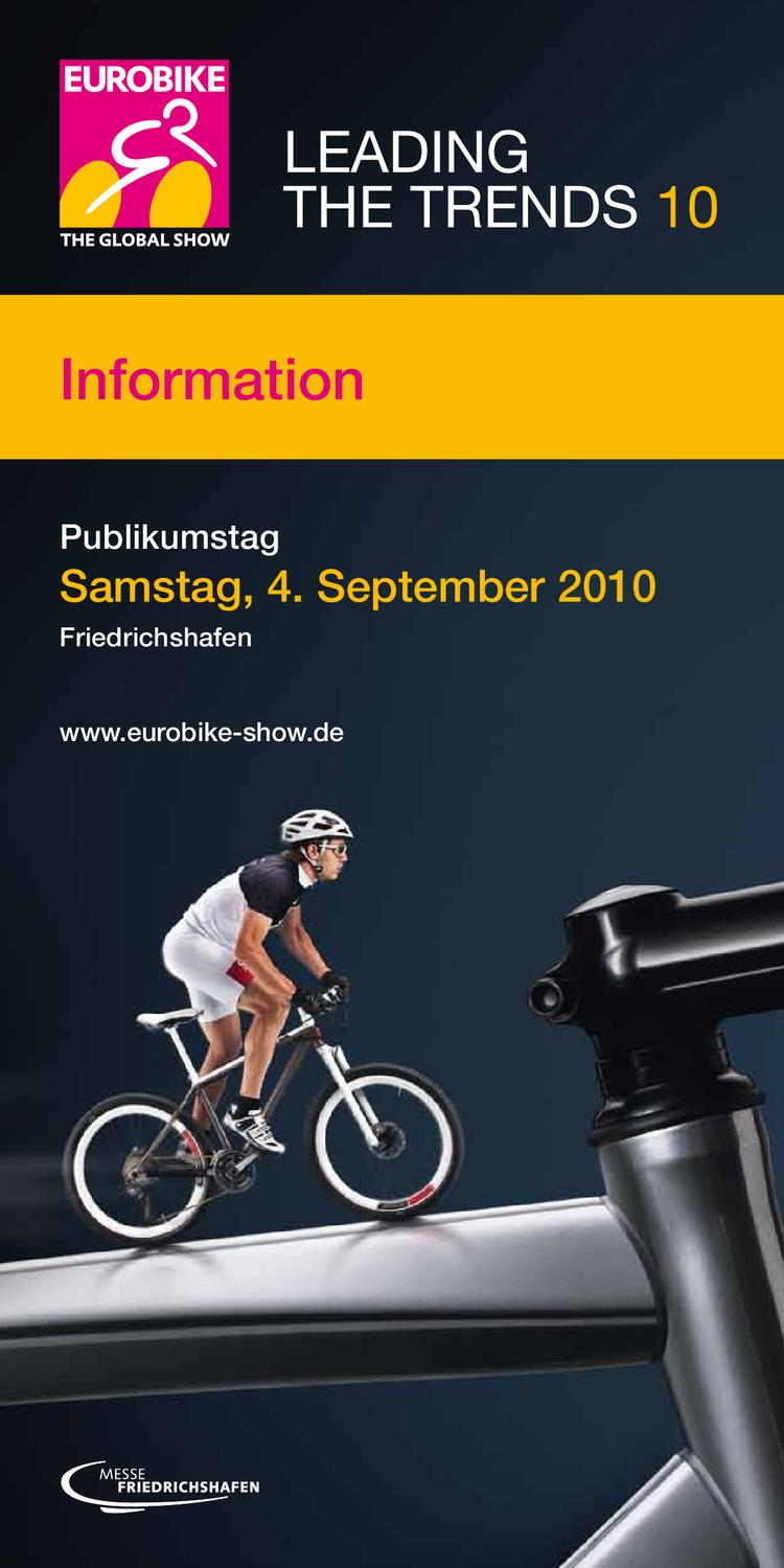 EUROBIKE 2010 | Publikumstag by Messe Friedrichshafen - Issuu