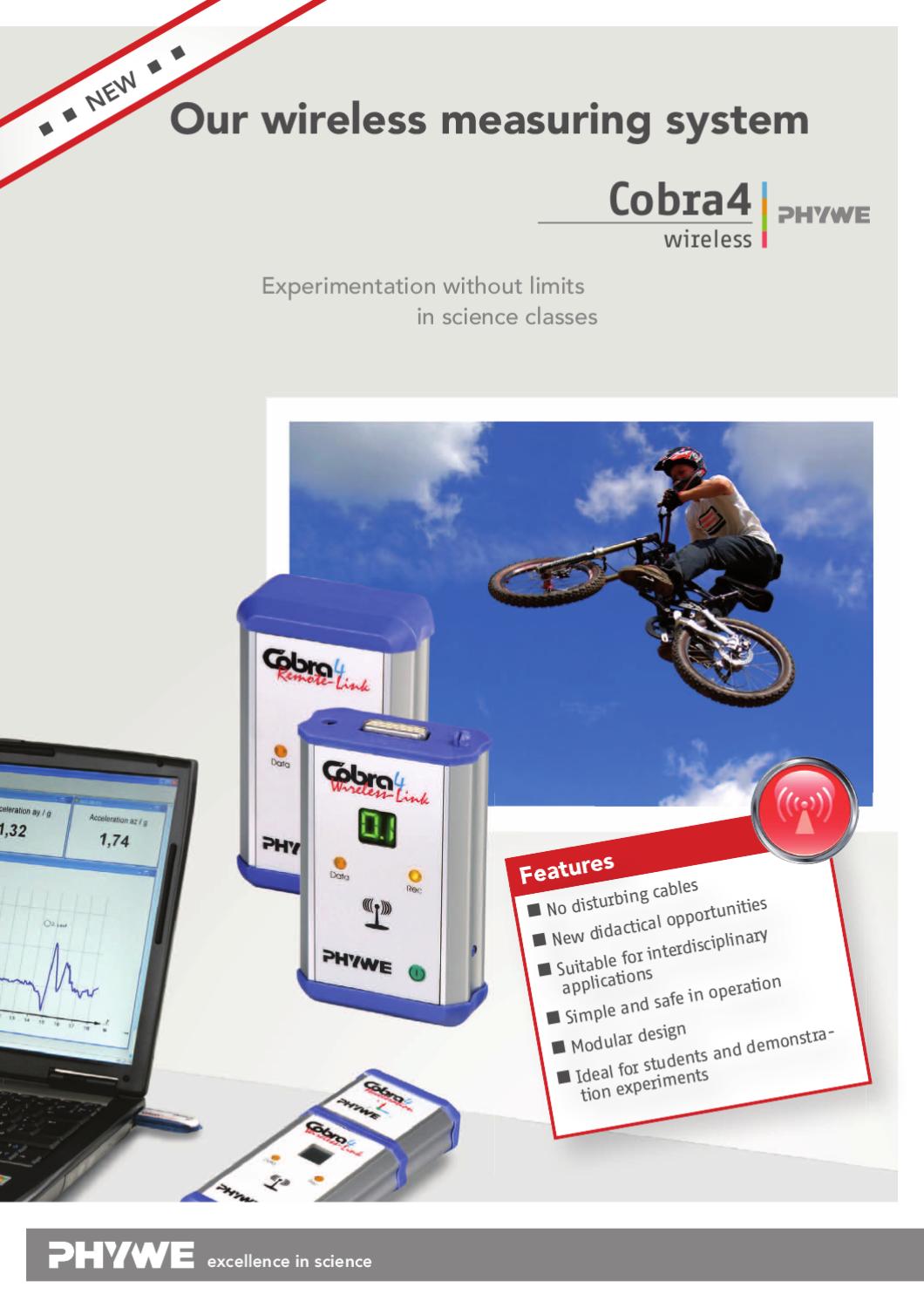 EN Cobra4: PHYWE's wireless measuring system by PHYWE Systeme GmbH & Co KG - Issuu