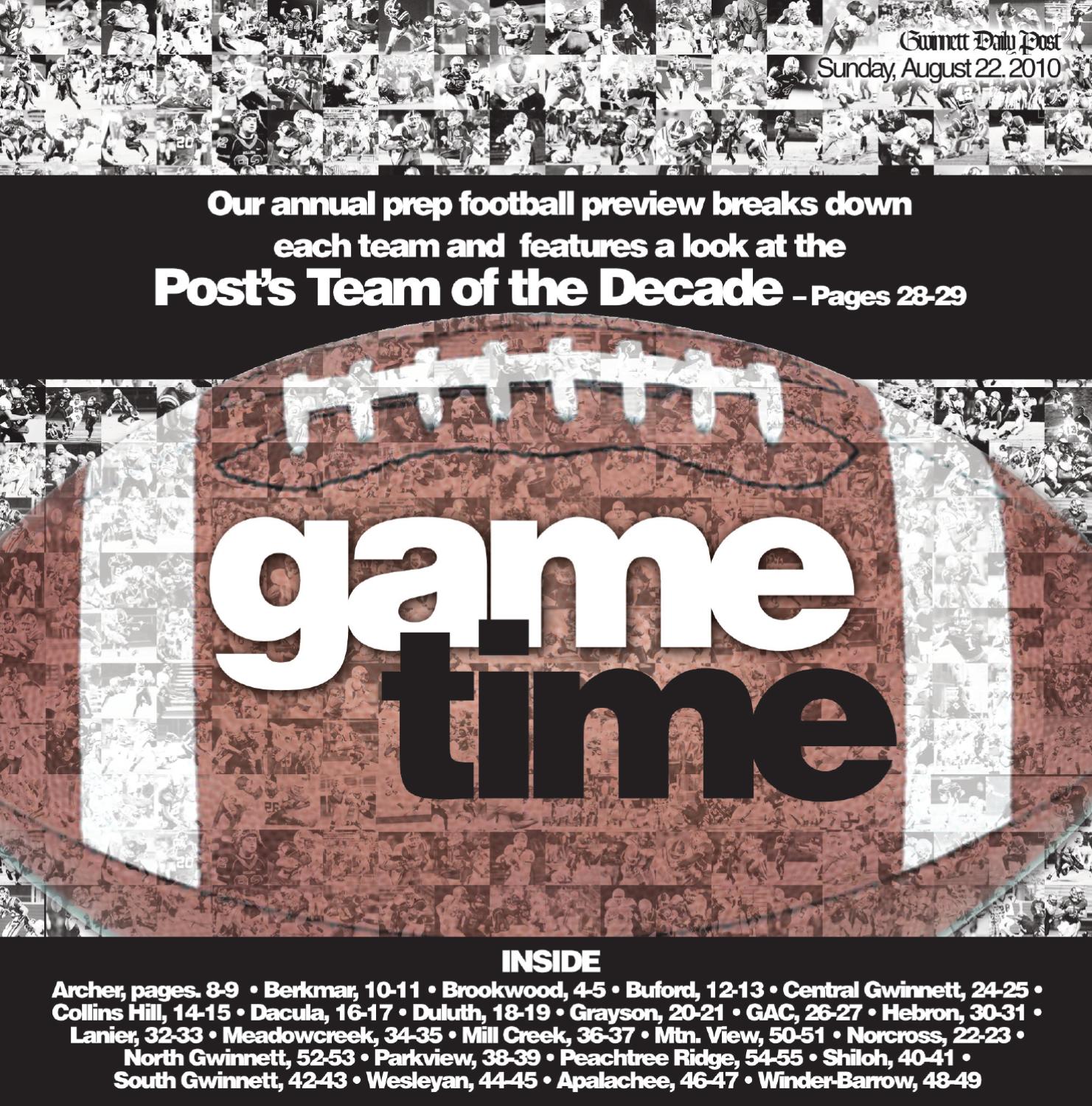 2010 Gwinnett High School Football Preview By Gwinnett Daily Post Issuu 2010 Gwinnett High School Football Preview By Gwinnett Daily Post Issuu