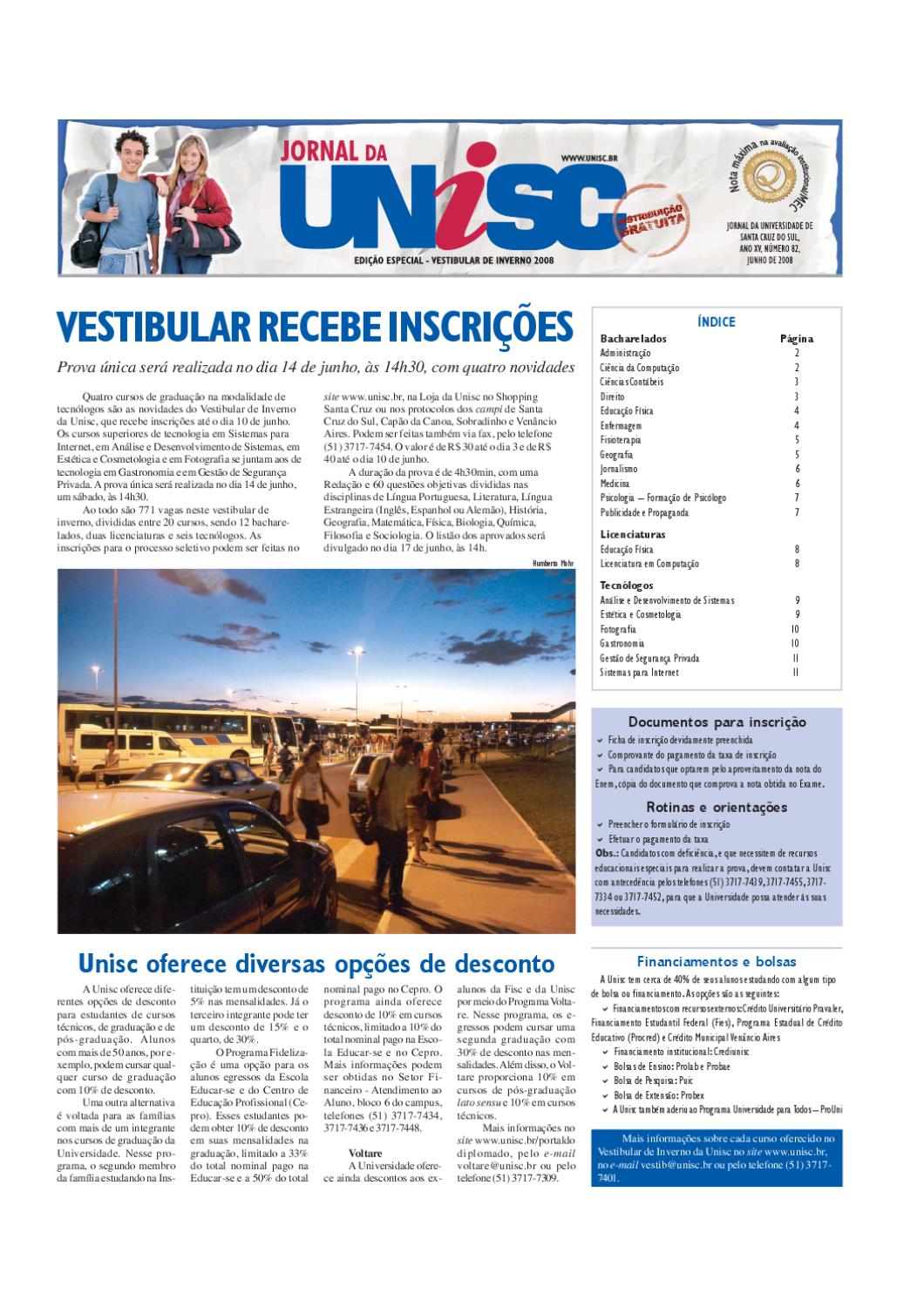 Jornal da UNISC by UNISC Santa Cruz do Sul - Issuu