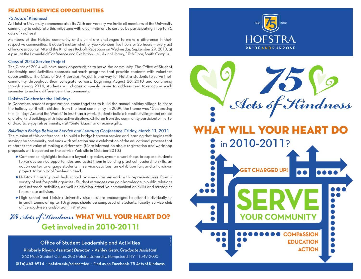 Hofstra University - Community Service by Hofstra University - Issuu