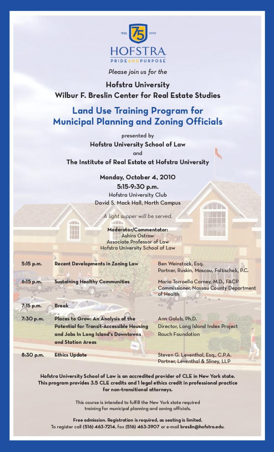 Land Use Training Program forMunicipal Planning and Zoning Officials by ...