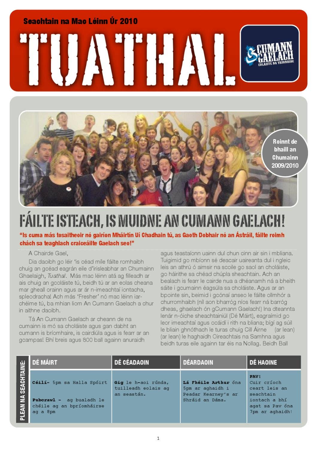 Tuathal by An Cumann Gaelach - Issuu