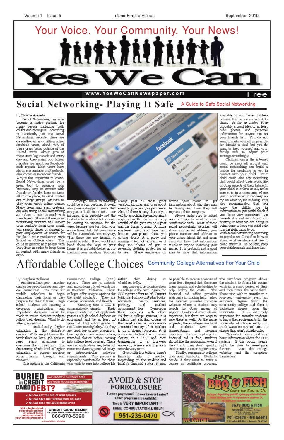 Yes We Can Newspaper September 2010 by Yes We Can Newspaper - Issuu