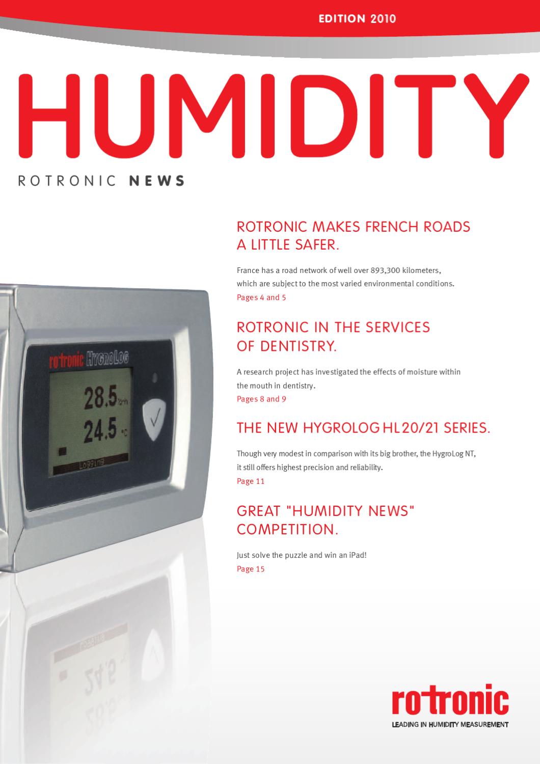 Humidity News 2010 English by ROTRONIC AG - Issuu