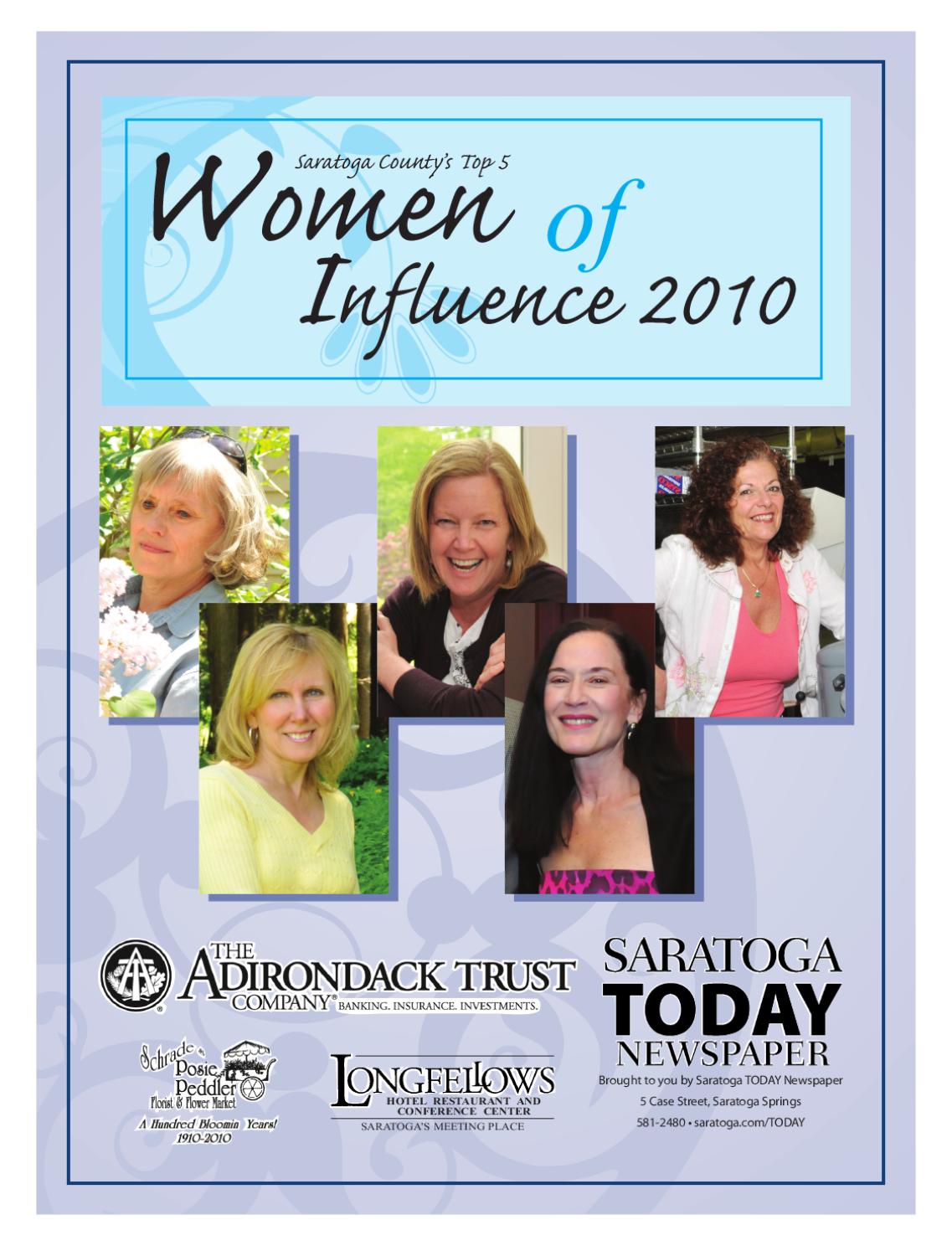 Women of Influence 2010 by Saratoga TODAY - Issuu