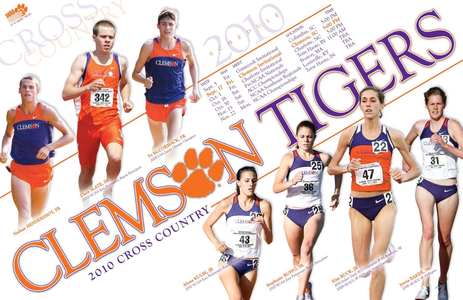 2010 Clemson Cross Country Media Guide by Clemson Tigers - Issuu
