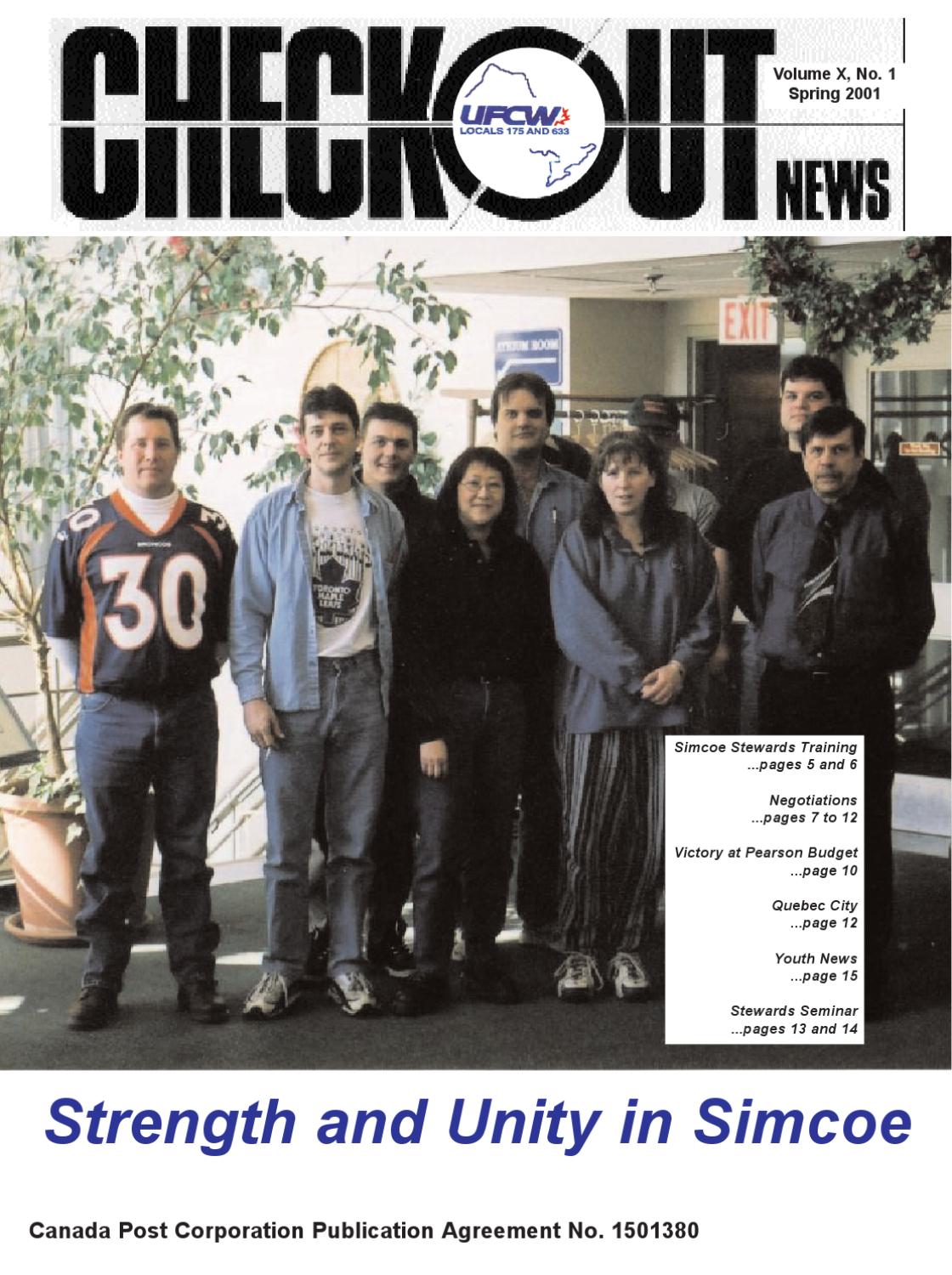 Checkout Spring 2001 by UFCW Locals 175 & 633 - Issuu